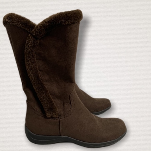 flexstep | Shoes | Loretta Flexstep Woman Brown Suede Fur Winter Woman ...